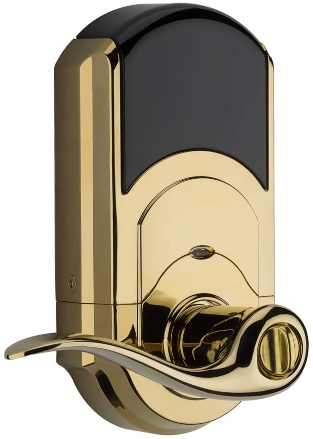 Kwikset SmartCode 912 Door Lever - Polished Brass Finish